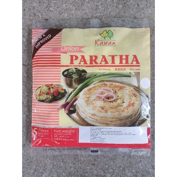 Jual Roti Paratha Onion 5 pc 400 gram Kawan Food | Shopee Indonesia