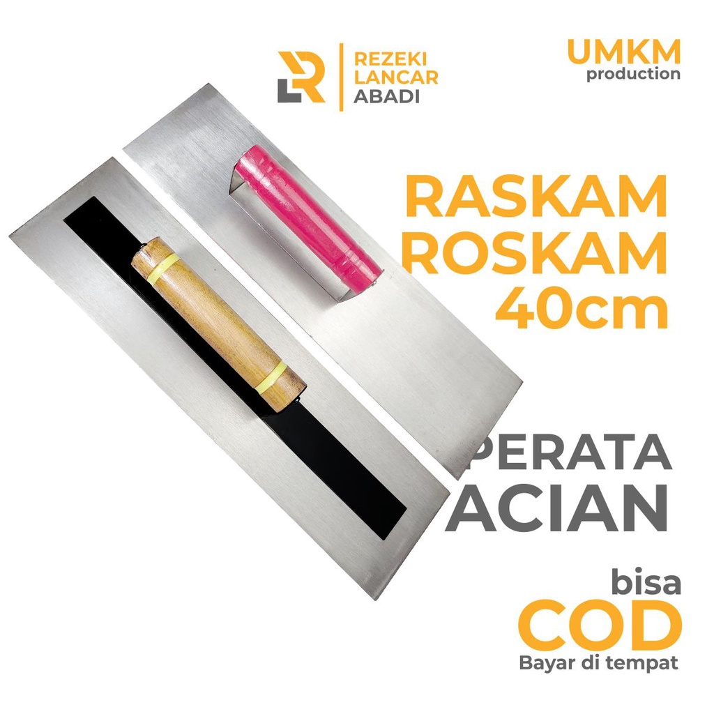 Jual ROSKAM RASKAM 40cm BESI BAJA POLOS / GERIGI PERATA ACIAN ...