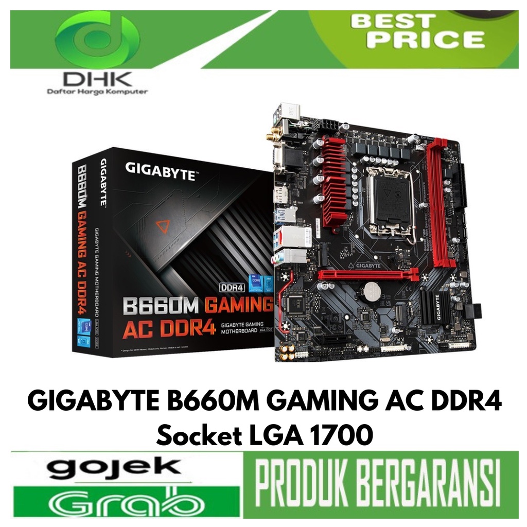 Jual Mainboard GIGABYTE B660M GAMING AC DDR4 Socket LGA 1700 | Shopee Indonesia
