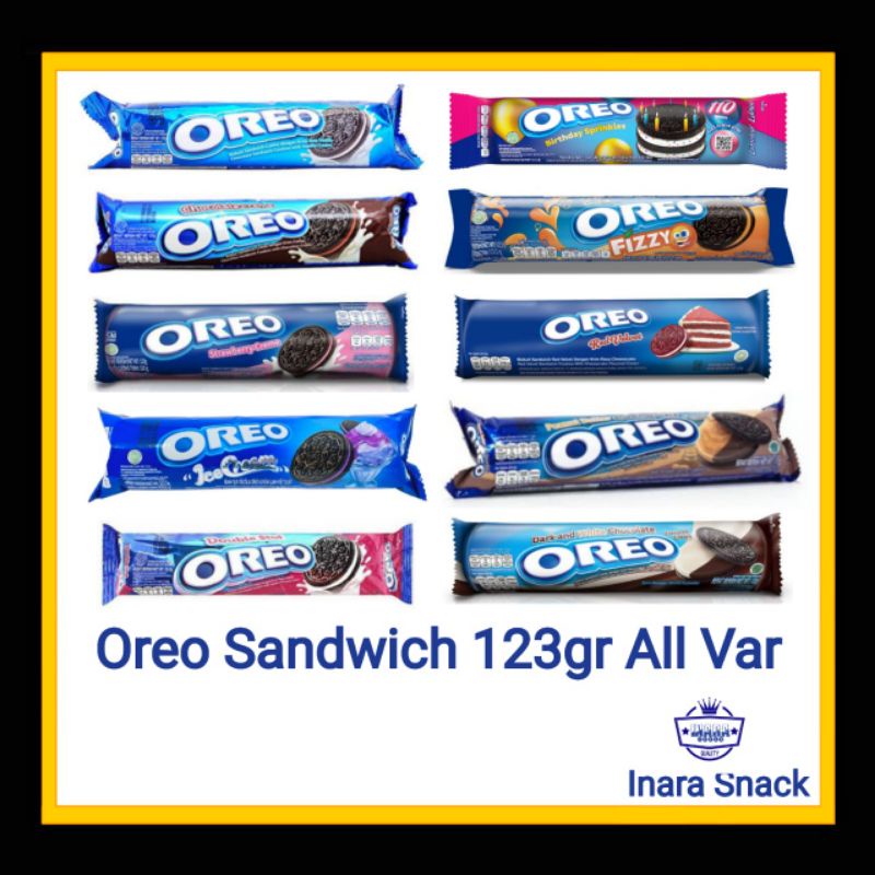 Jual Biskuit Oreo Sandwich All Varian rasa 123g | Shopee Indonesia