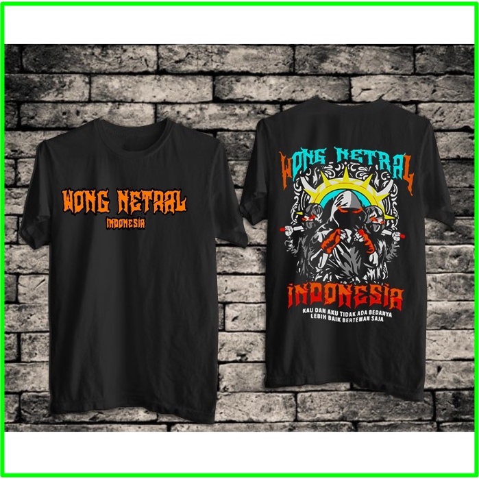 Jual COD SE NUSANTARA Kaos Wong Netral Indonesia Lebih Baik Berteman ...