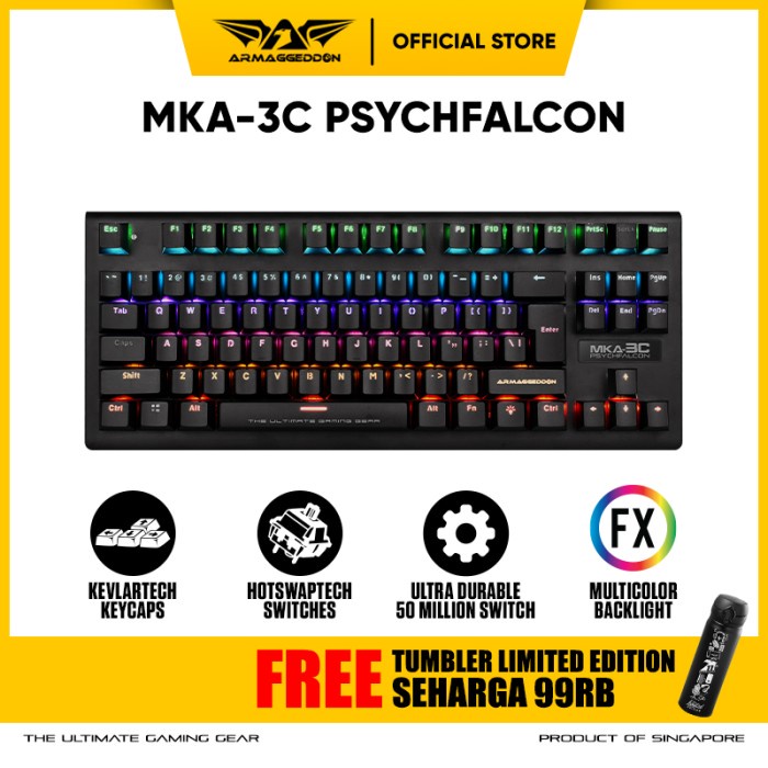 Jual PROMO!! Armageddon Mechanical Gaming Keyboard MKA-3C - MKA-3C ONLY | Shopee Indonesia