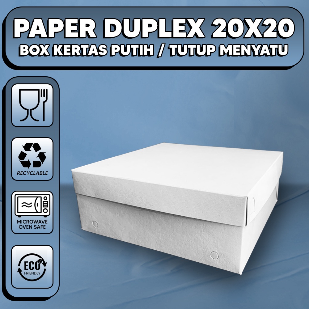 Jual DUS BOX NASI DUPLEX - DUS BOX ACARA SIZE 20 X 20 - DUS BOX ...
