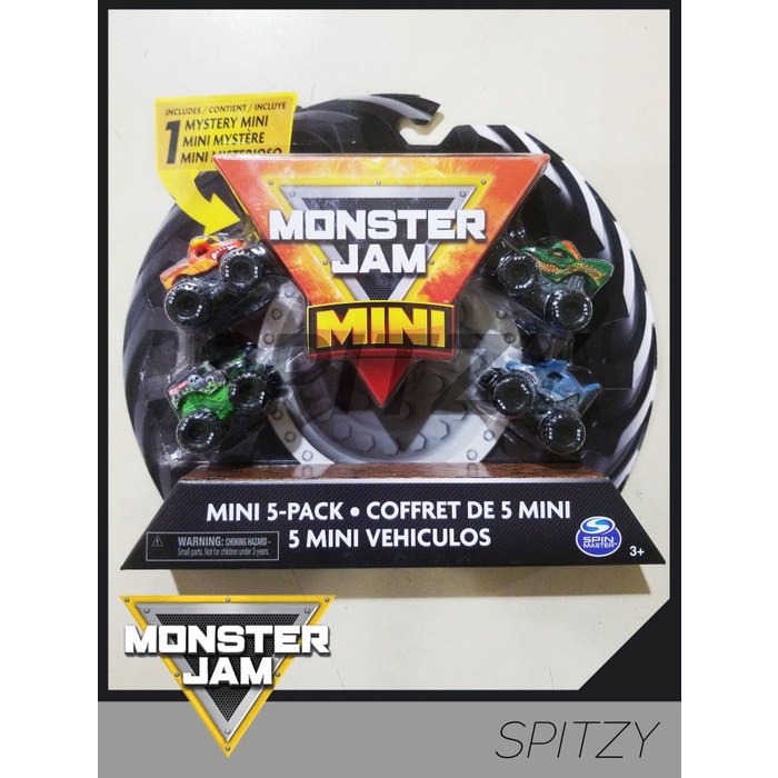 Jual Monster Jam Mini Collectible 5 Pack 1:87 Original Spin Master ...