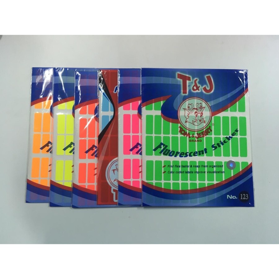 Jual LABEL TOM JERRY WARNA (FLUORESCENT) 123 ++++ | Shopee Indonesia