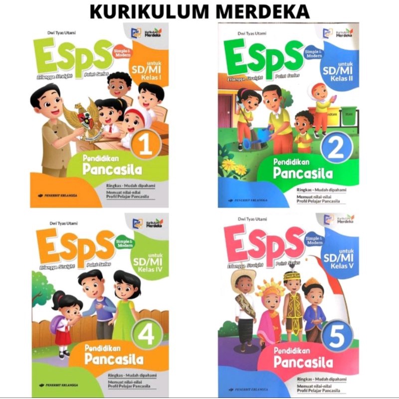 Jual ESPS PENDIDIKAN PANCASILA SD/MI KELAS 1 2 3 4 5 6 KURIKULUM MERDEKA PENERBIT ERLANGGA ...
