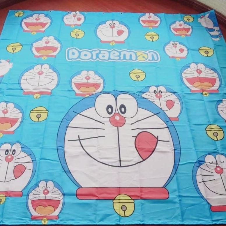 Jual Miliki - Tirai Mandi Karakter Hello Kitty Doraemon Melody Kuromi ...