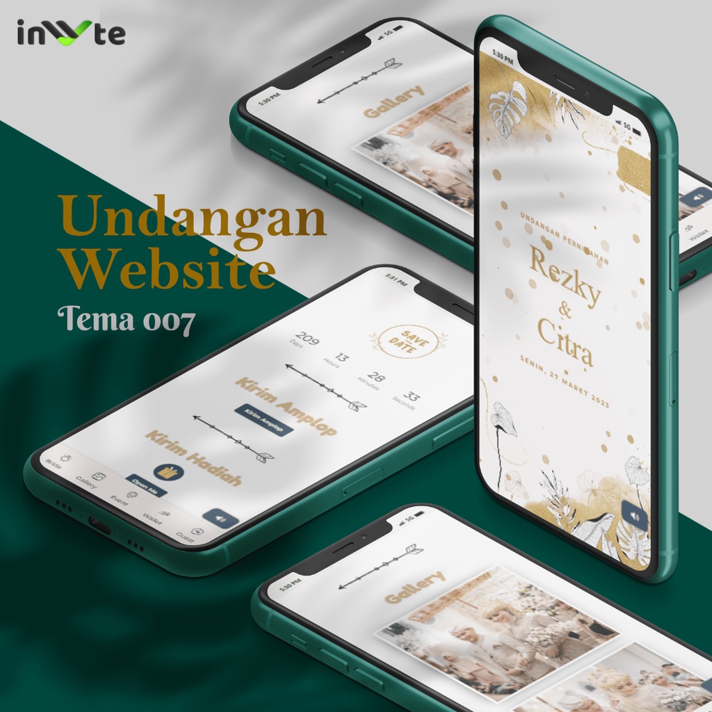 Jual Undangan Website [Tema Minimalist] | Undangan Digital - Invyte Link | Shopee Indonesia