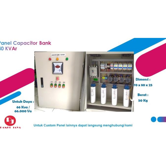 Jual Panel Kapasitor Bank 40 Kvar (Panel Capacitor Bank Perbaikan Cosphi) | Shopee Indonesia