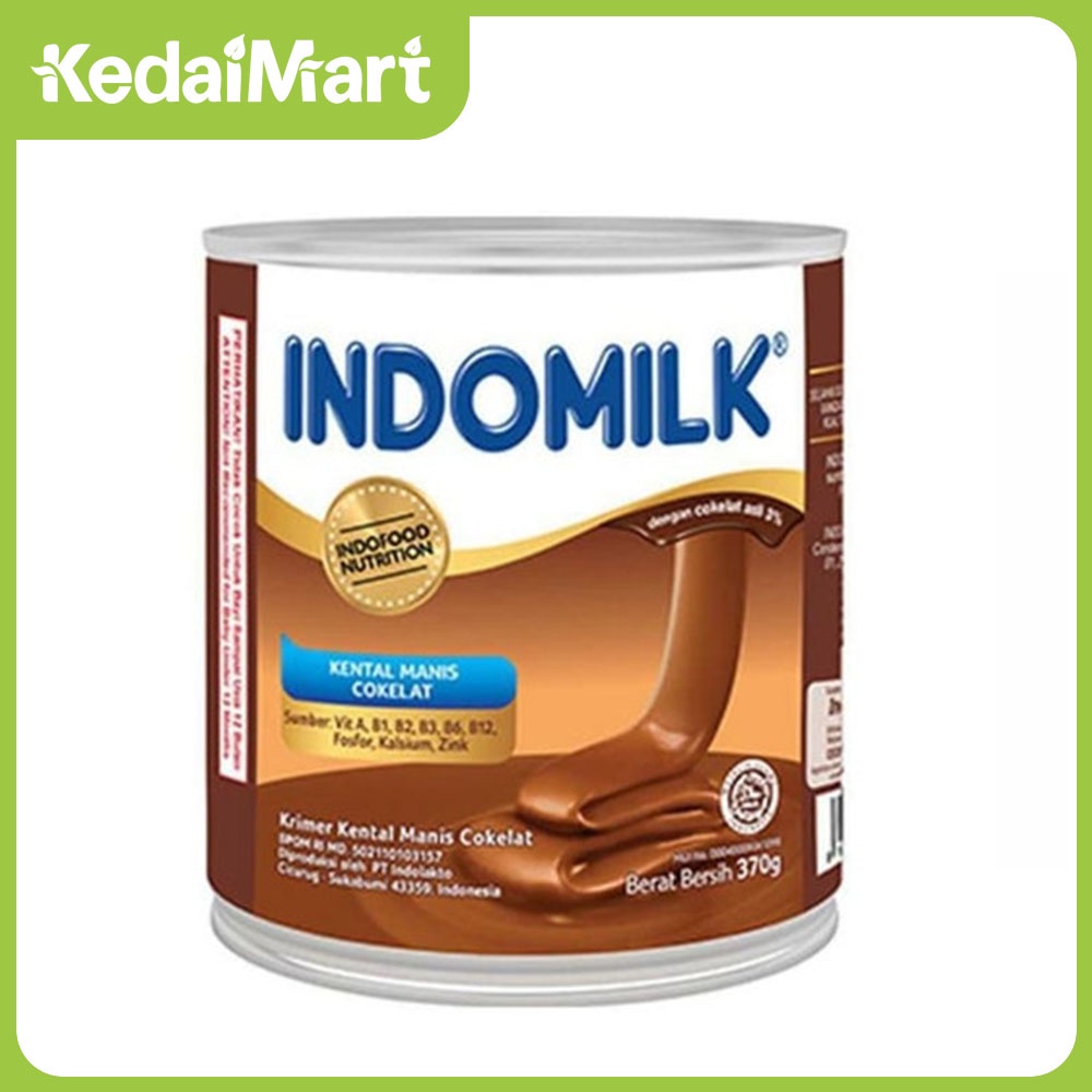 Jual Indomilk Susu Kental Manis Cokelat Kaleng 370 Gram | Shopee Indonesia