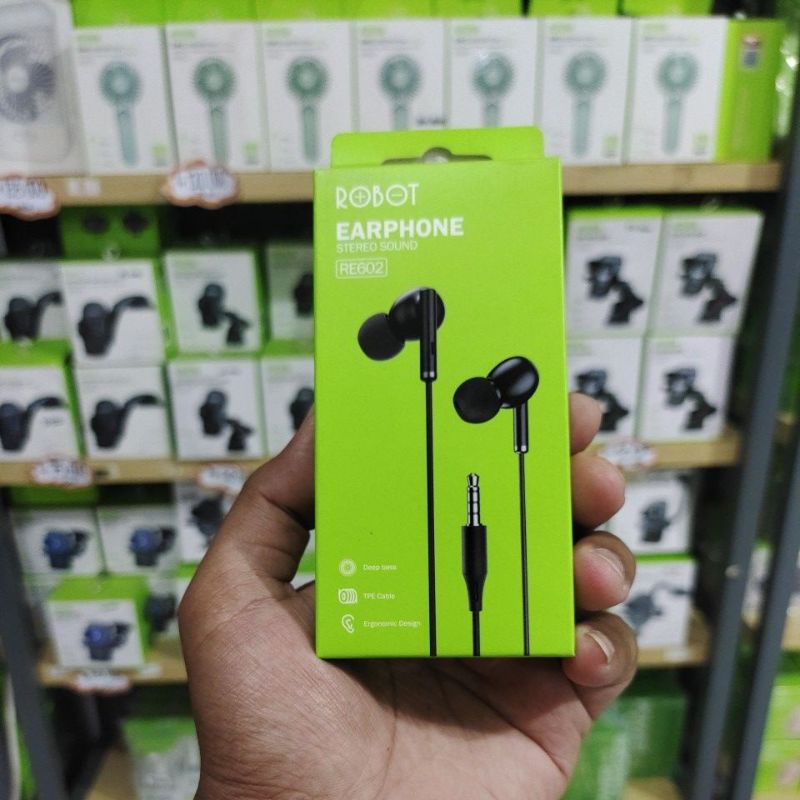 Jual Headset ROBOT RE602 / EARPHONE / ROBOT / MODEL Re602 | Shopee ...