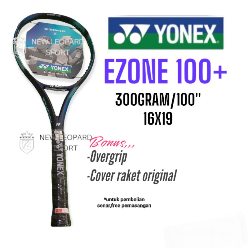 Jual Raket tenis yonex Ezone 100+ 2022 SKY BLUE 300GRAM | Shopee Indonesia