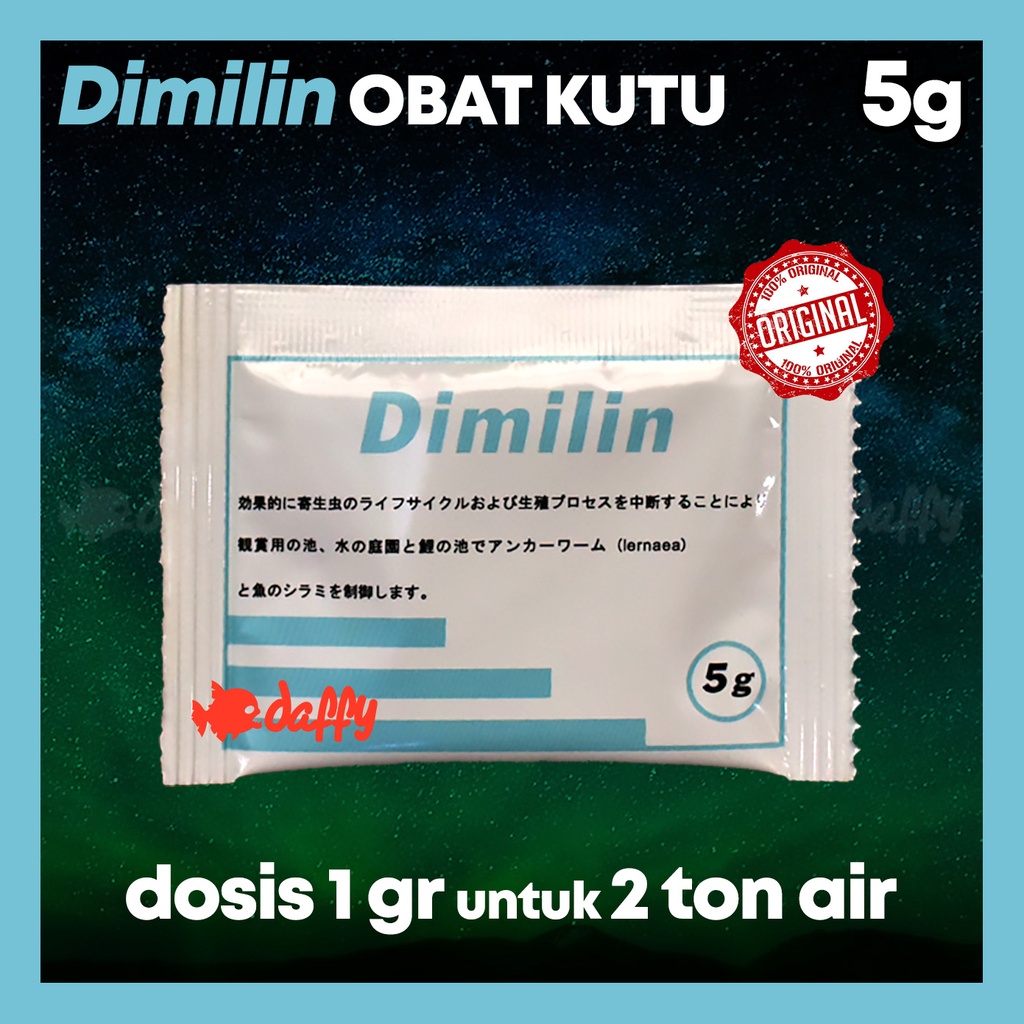 Jual DIMILIN 5 gram OBAT KUTU IKAN ORIGINAL | Shopee Indonesia