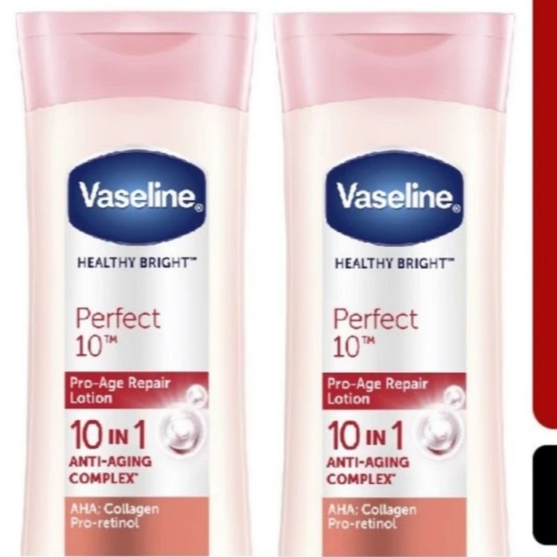 Jual Vaseline Lotion Healthy Bright Perfect 10 100ml Pro Age Repair ...