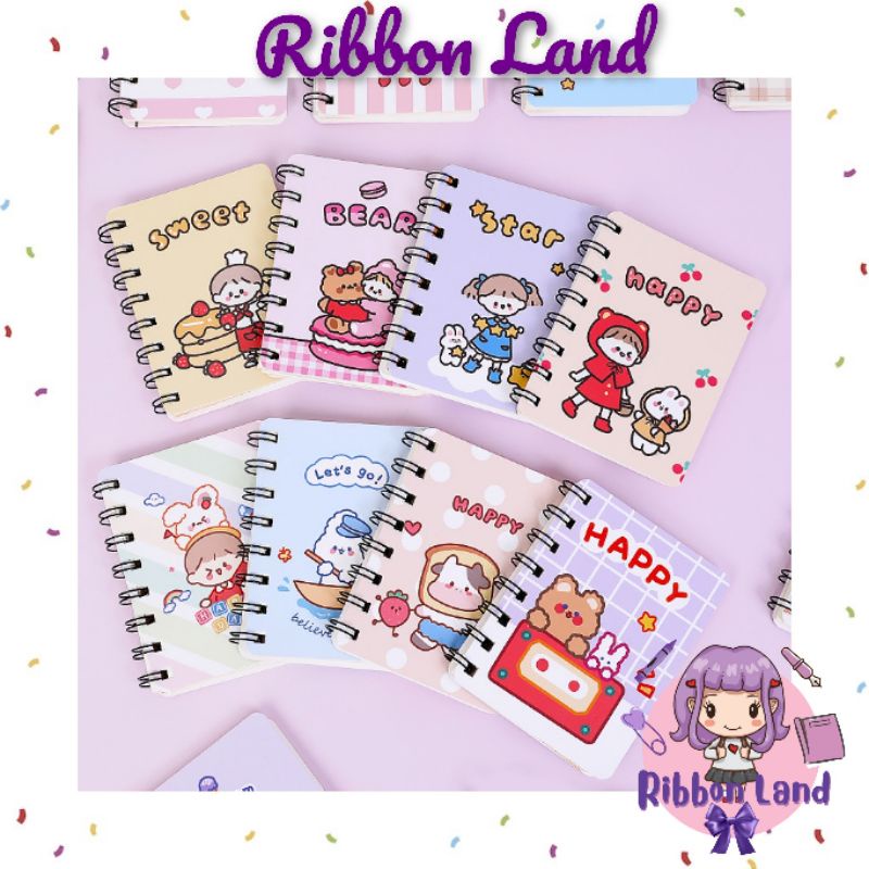 Jual Notebook Mini Kecil A7 Spiral Buku Tulis Kertas Polos | Shopee ...