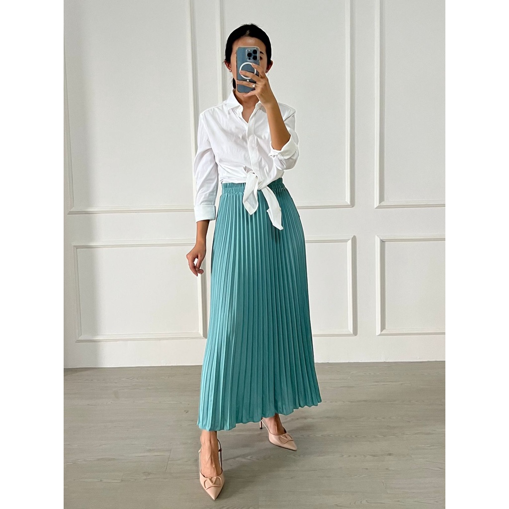 Jual Rok Plisket Mayung / Rok Plisket / Plisket Premium / Pleated Skirt | Shopee Indonesia
