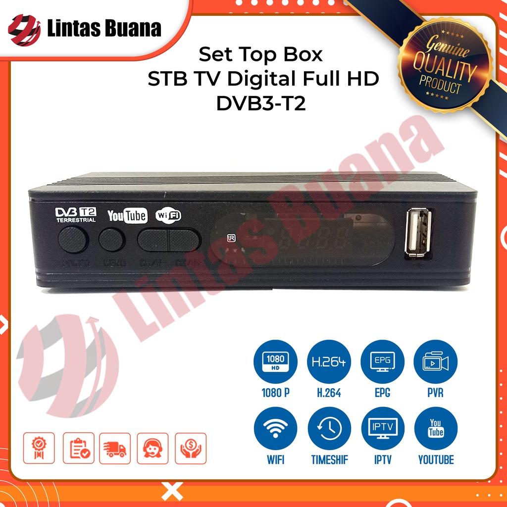 Jual Set Top Box STB TV Digital Full HD DVB T2 READY STOK | Shopee ...