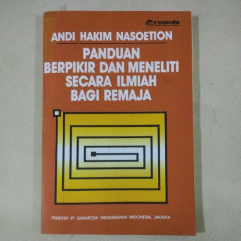 Jual panduan berpikir dan meneliti secara ilmiah bagi remaja by Andi Hakim Nasution | Shopee ...