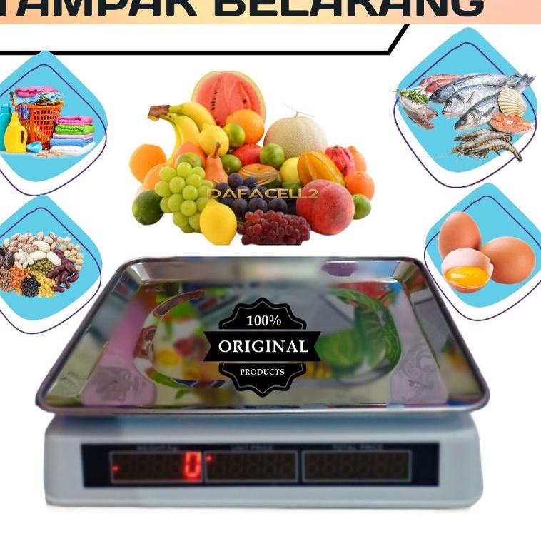 Jual 3J5 Bright Crown Timbangan Buah Digital 40kg Double Display ...