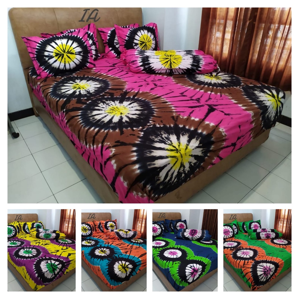 Jual SPREI BATIK Uk. 180X200x20, SET. 4 BANTAL 2 GULING | SEPREI ...