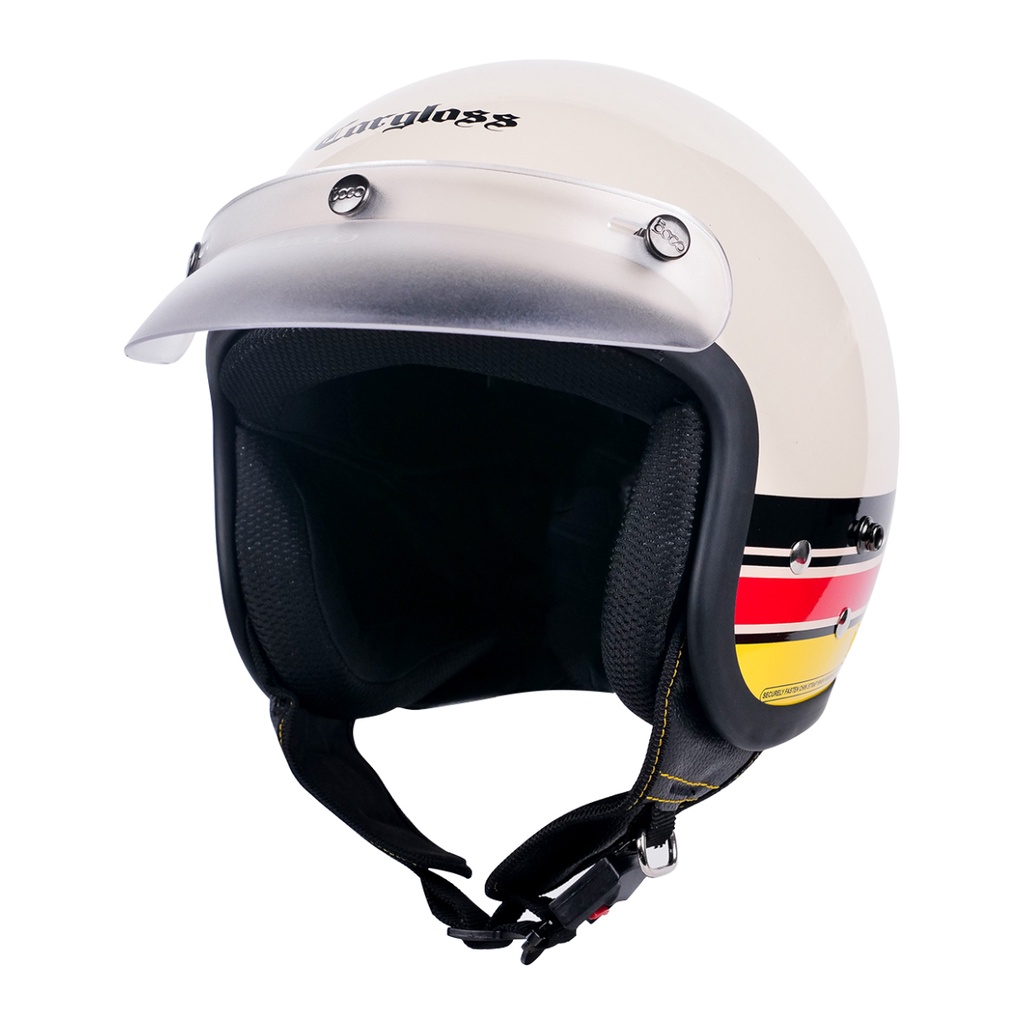 Jual Cargloss CFM Retro Pet Mini Helm Half Face - Vintage Avorio Naiade ...