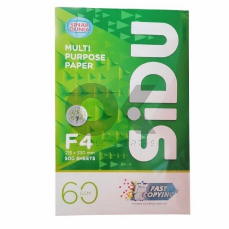 Jual Kertas HVS F4 SIDU 60gr | Shopee Indonesia