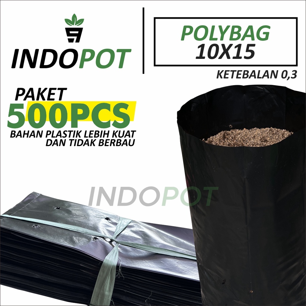 Jual Polybag Paket 500 Lembar Ukuran 10x15 Polybag Kecil Tinggi Polybag ...