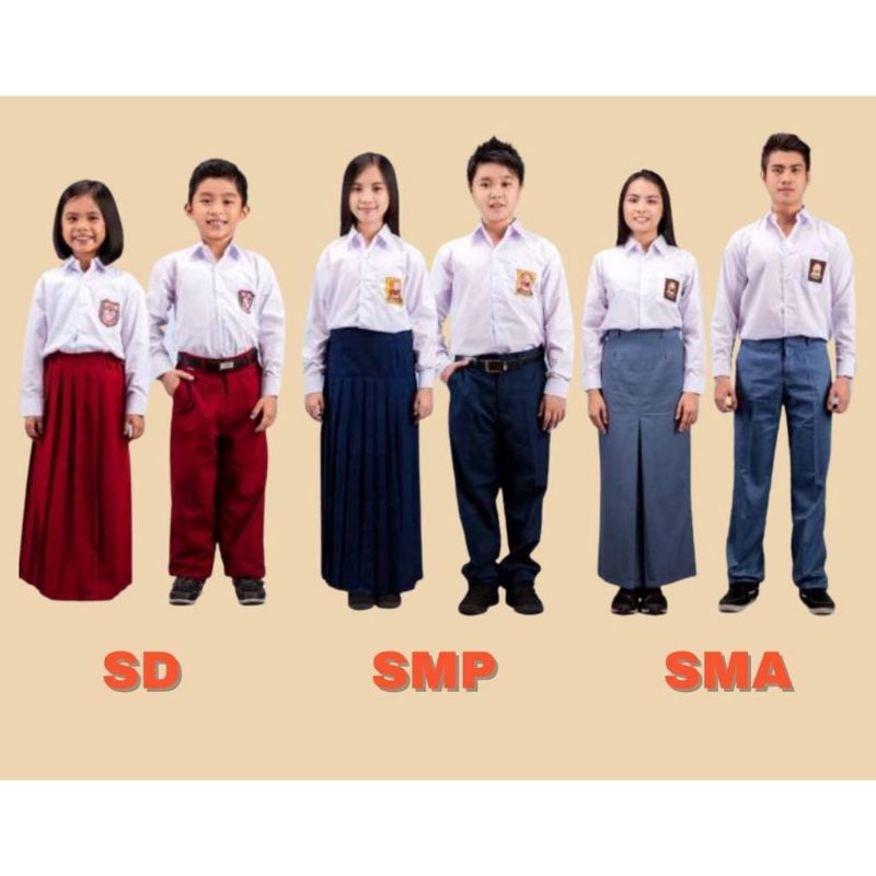 Jual CUSTOM SERAGAM SEKOLAH / JASA BIKIN SERAGAM SEKOLAH SD, SMP, SMA ...