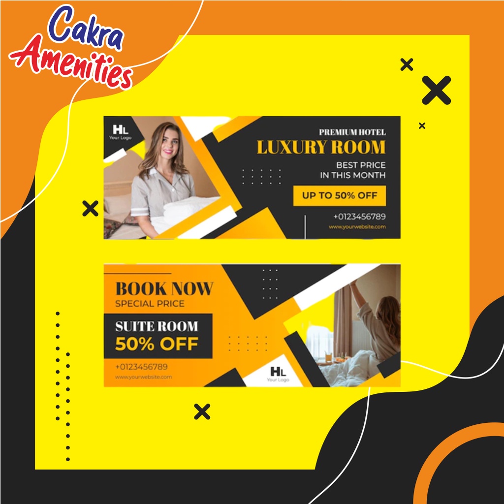 Jual Banner Custom Design Hotel Amenities Convention Event | Shopee ...