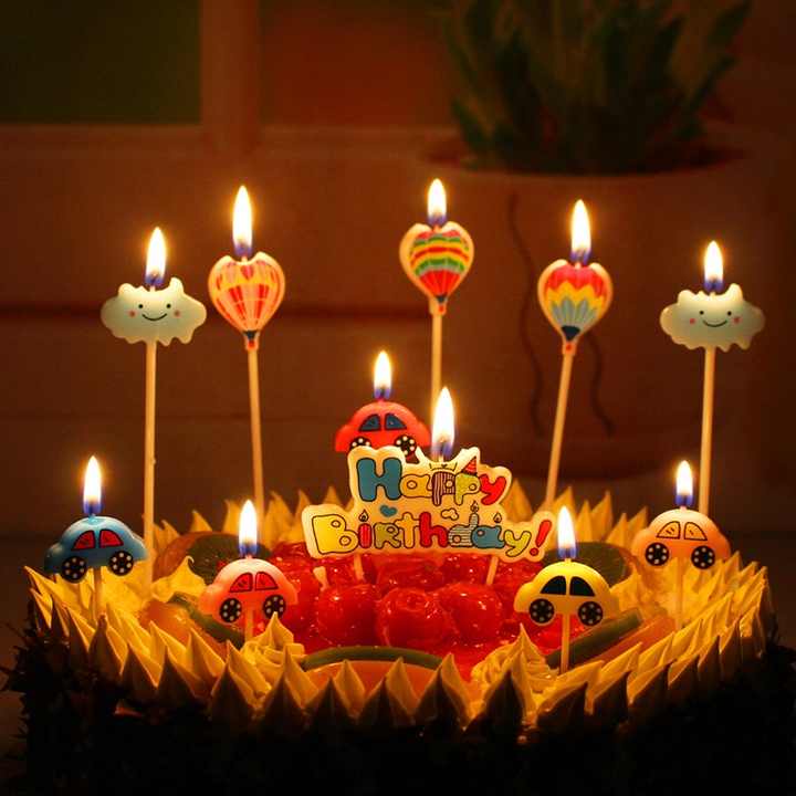 Jual Yamata Lilin Karakter Ulang Tahun Birthday Pesta Balon Udara Awan ...