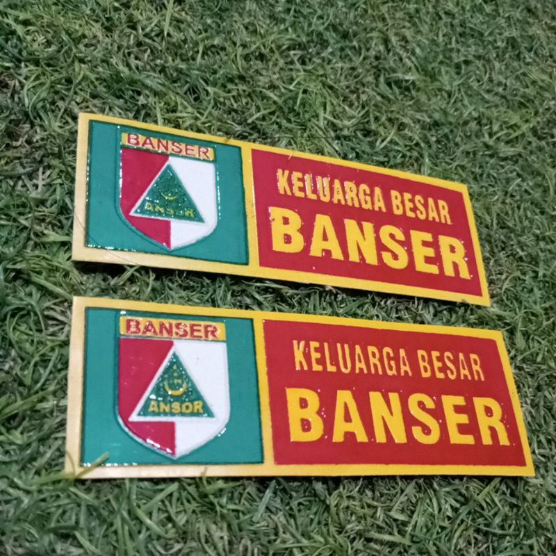 Jual STIKER EMBOS PLAT NOMOR BANSER/BANSER tanggal bencana/plat Banser ...
