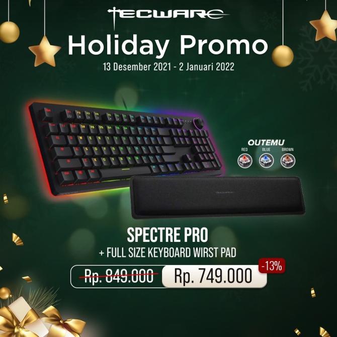 Jual Tecware Spectre Pro RGB Mechanical Keyboard Gaming Red Blue Brown ...