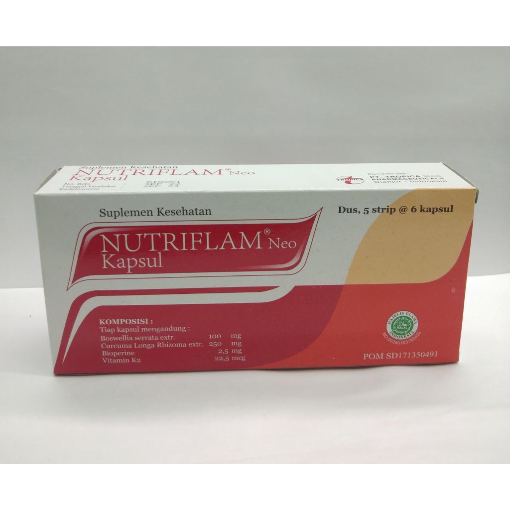 Jual NUTRIFLAM NEO KAPSUL 1 STRIP ISI 6 KAPSUL - SUPLEMEN KESEHATAN ...