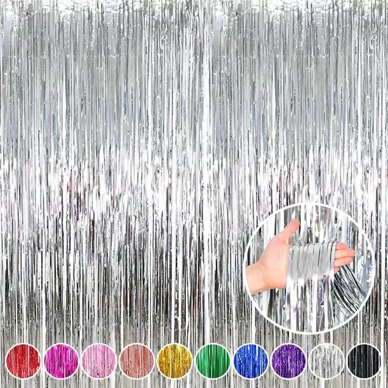Jual Tirai Foil Rumbai 2x1M Glossy & Pastel | Shopee Indonesia