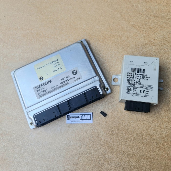 Jual ECU Set DME MS42 + EWS 3 + Chip BMW 323i E46 M52TU Twin Vanos thn 2000 AG15 | Shopee Indonesia