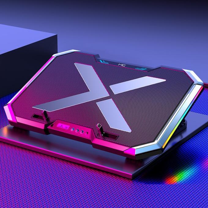 Jual Cooling Pad Laptop Gaming RGB LED Light 6 Fan Asus Rog Alienware ...