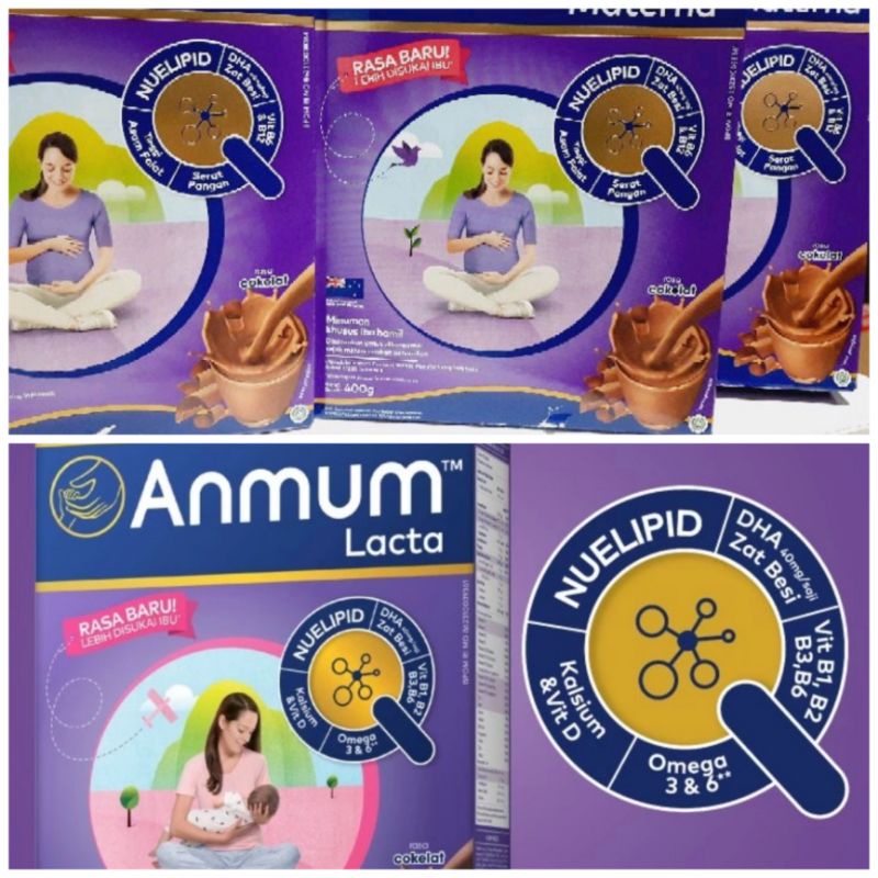 Jual Anmum Materna & Anmum Lacta 400 Gram - Susu Bubuk Ibu Hamil dan ...