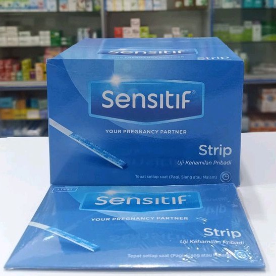 Jual [𝐏𝐑𝐈𝐕𝐀𝐒𝐈 𝐀𝐌𝐀𝐍] Sensitif Test Pack 𝟏 𝐒𝐓𝐑𝐈𝐏 - Alat Tes Kehamilan ...
