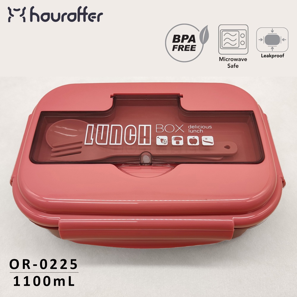 Jual Hauraffer grosir Kotak makan Or-0225 Lunchbox Free sendok garpu 3 ...
