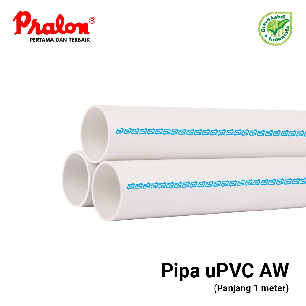 Jual Pipa uPVC merek Pralon Aw ukuran 1/2 Inch panjang 1 meter | Shopee Indonesia