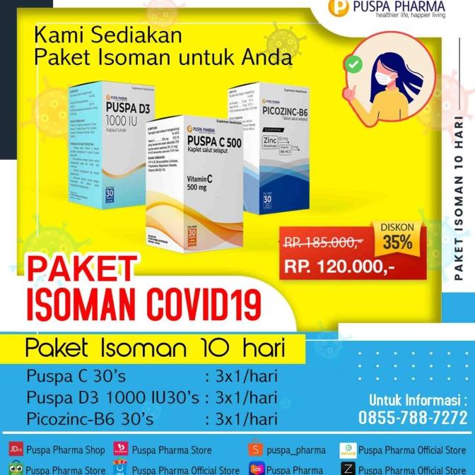 Jual Paket Vit C 500mg Vit D3 1000 Dan Zinc B6 Shopee Indonesia