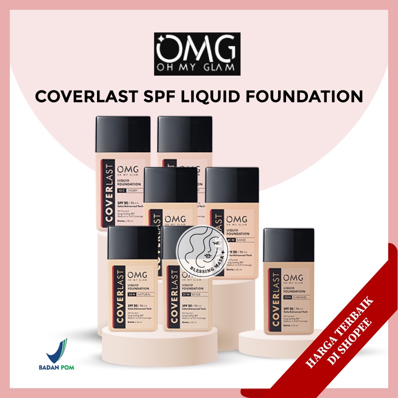Jual OMG Oh My Glam Coverlast Liquid Foundation - Alas Bedak | Shopee ...