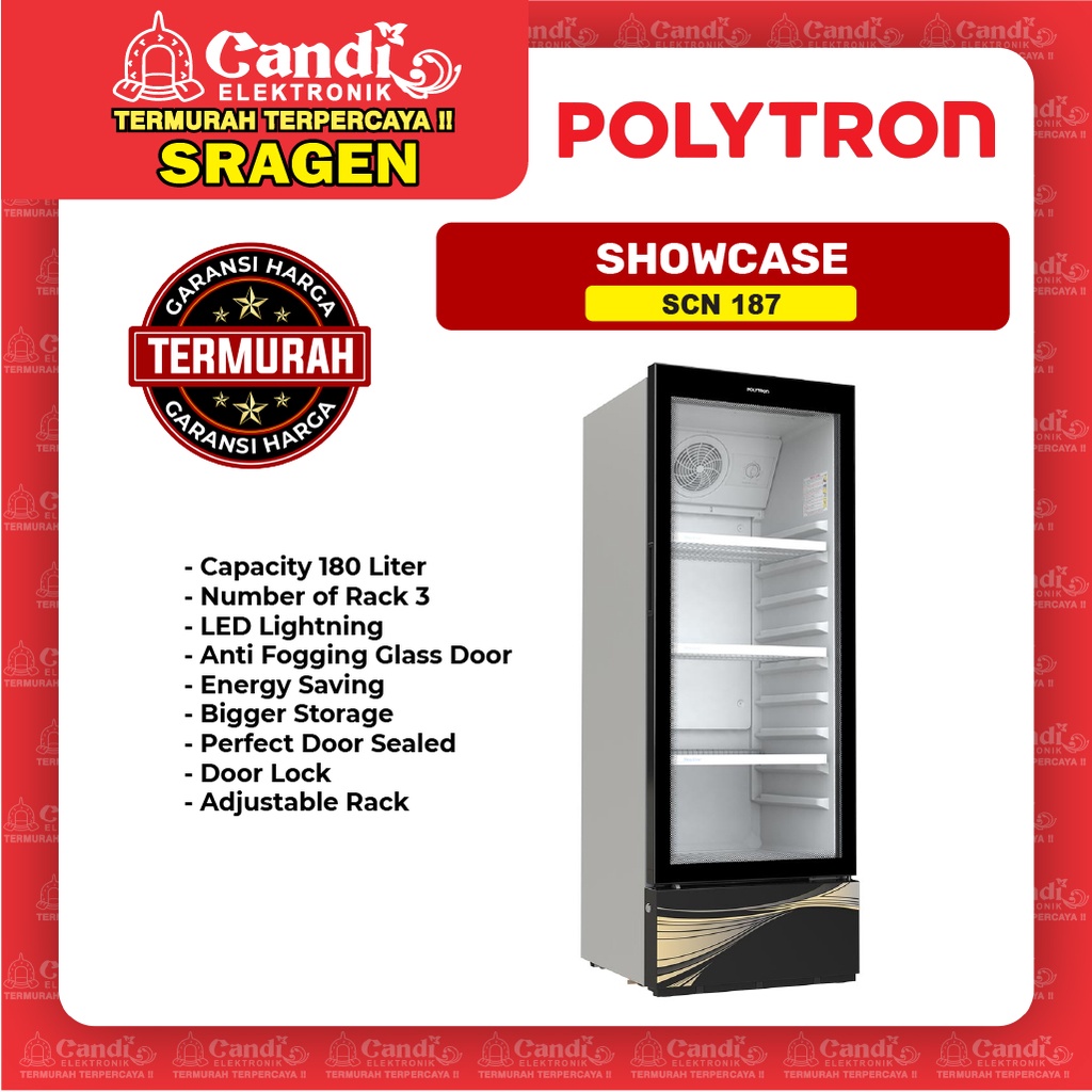 Jual POLYTRON Showcase 180 Liter SCN 187 | Shopee Indonesia