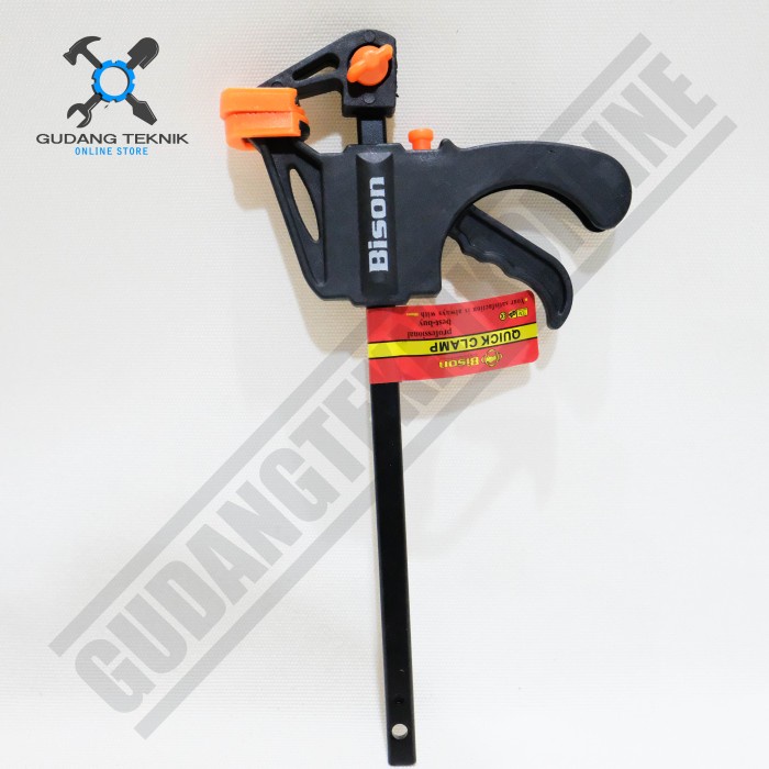 Jual (F Clamp) Clamp F Klem Kayu F 4" BISON / Alat Jepit Penjepit Kayu ...