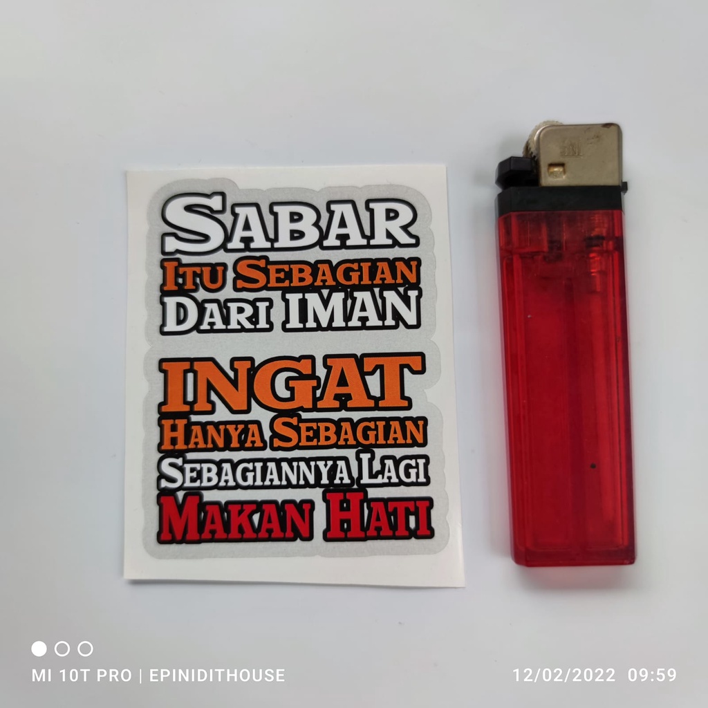 Jual Stiker Sabar Sebagian Iman Kata Humor Lucu Viral Meme Motor ...
