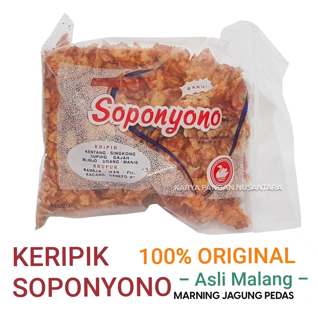 Jual KERIPIK MARNING PEDAS SOPONYONO ORIGINAL KRIPIK MARNING JAGUNG ...