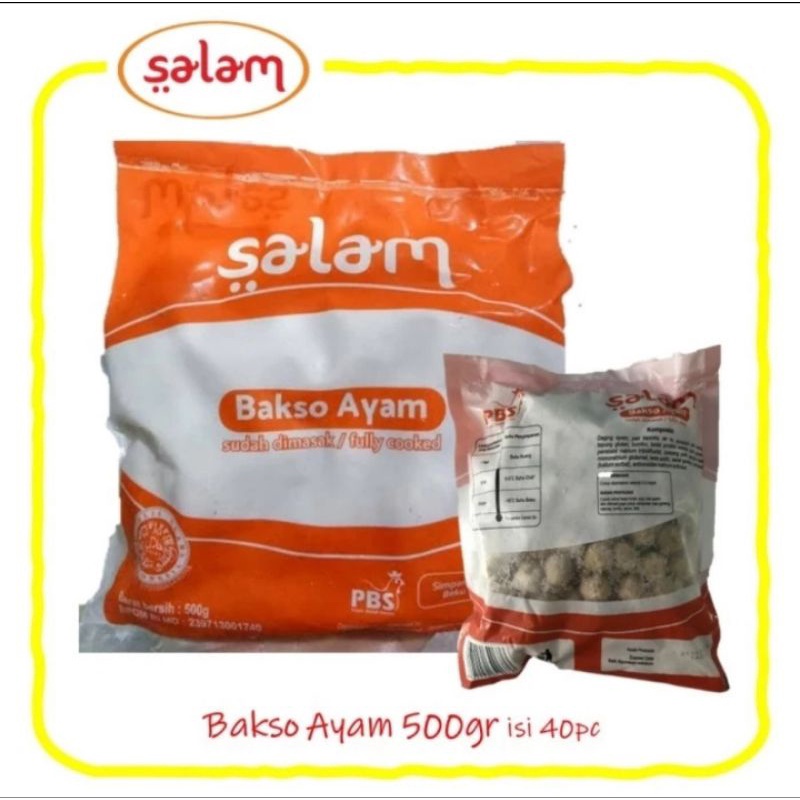 Jual Salam Bakso Ayam Kerikil 500gr | Shopee Indonesia