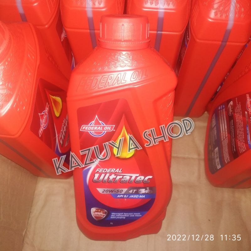 Jual Ultratec Federal oil 1 liter oli mesin 4 tak | Shopee Indonesia
