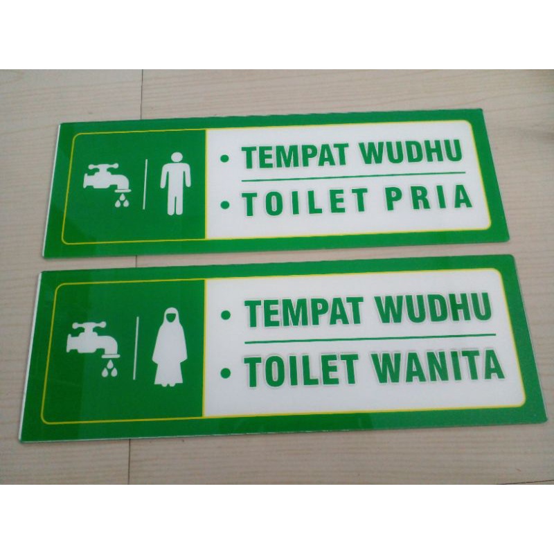 Jual Akrilik Tempat Wudhu dan Toilet Besar | Shopee Indonesia
