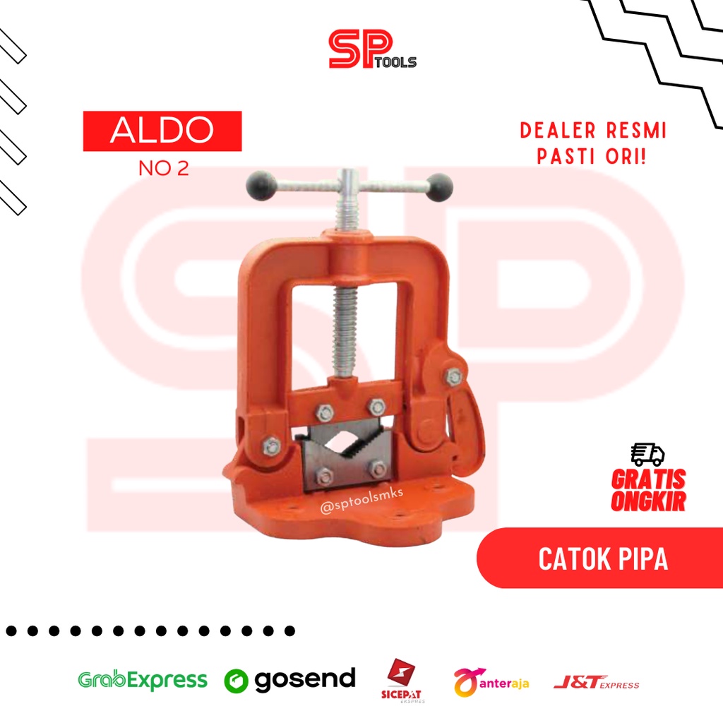 Jual CATOK PIPE VISE / RAGUM PENJEPIT PIPA NO.2 / 2 INCH 10MM - 90MM ...